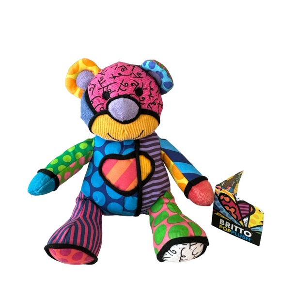 Enesco | Toys | Romero Britto Pop Plush Tallulah The Teddy Bear Enesco ...